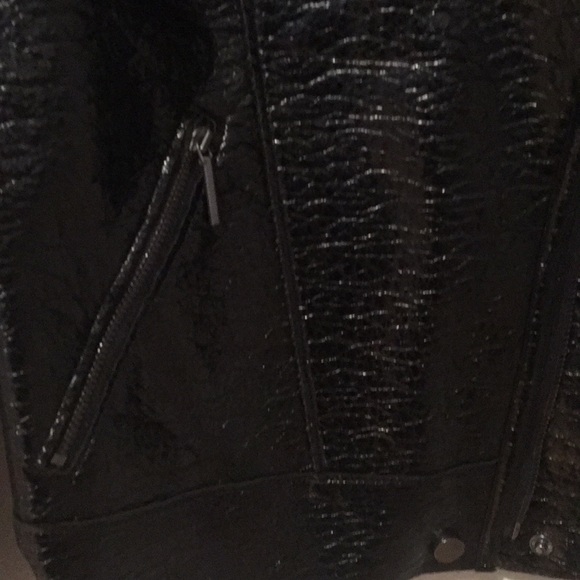 Kenneth Cole | Jackets & Coats | Nwt Kenneth Cole Black Patent Leather ...